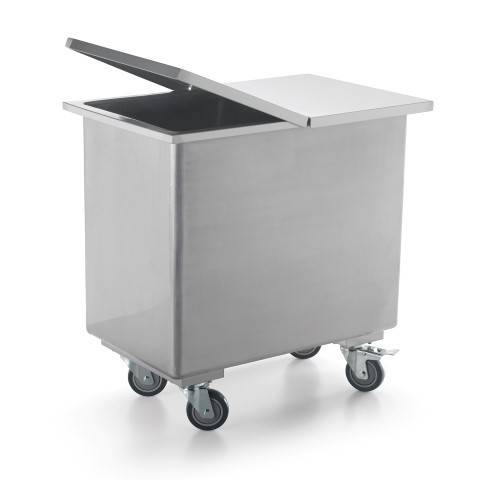 STAINLESS STEEL TROLLEY CLOSED CONTAINER, MSCNT, STAINLESS STEEL LIGHT ...