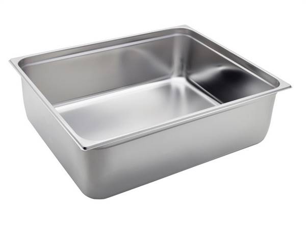 BACINELLA ACCIAIO INOX GN2/1 h200mm, BA21200M, BACINELLE INOX ...